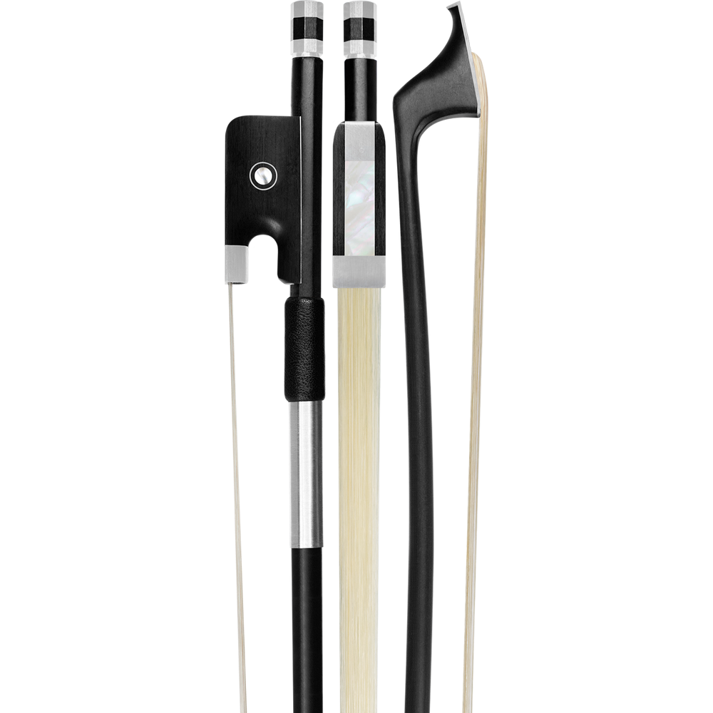 Maple Leaf Strings BBCF-3/4F Carbon Fiber Composite French Bass Bow ...